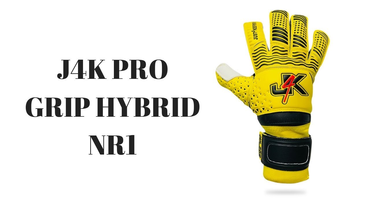 Goalkeeper Gloves - J4K PRO GRIP HYBRID NR1 - YouTube