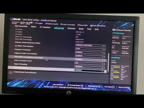 How to enable virtualization and Hyper threading in Mother Board - YouTube