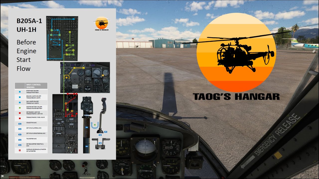Taog's Hangar Huey Startup Flow for MSFS - YouTube