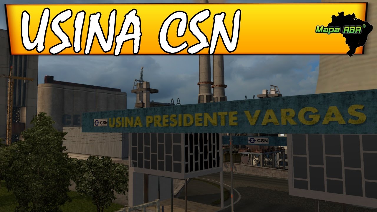 USINA CSN MAPA RBR - YouTube