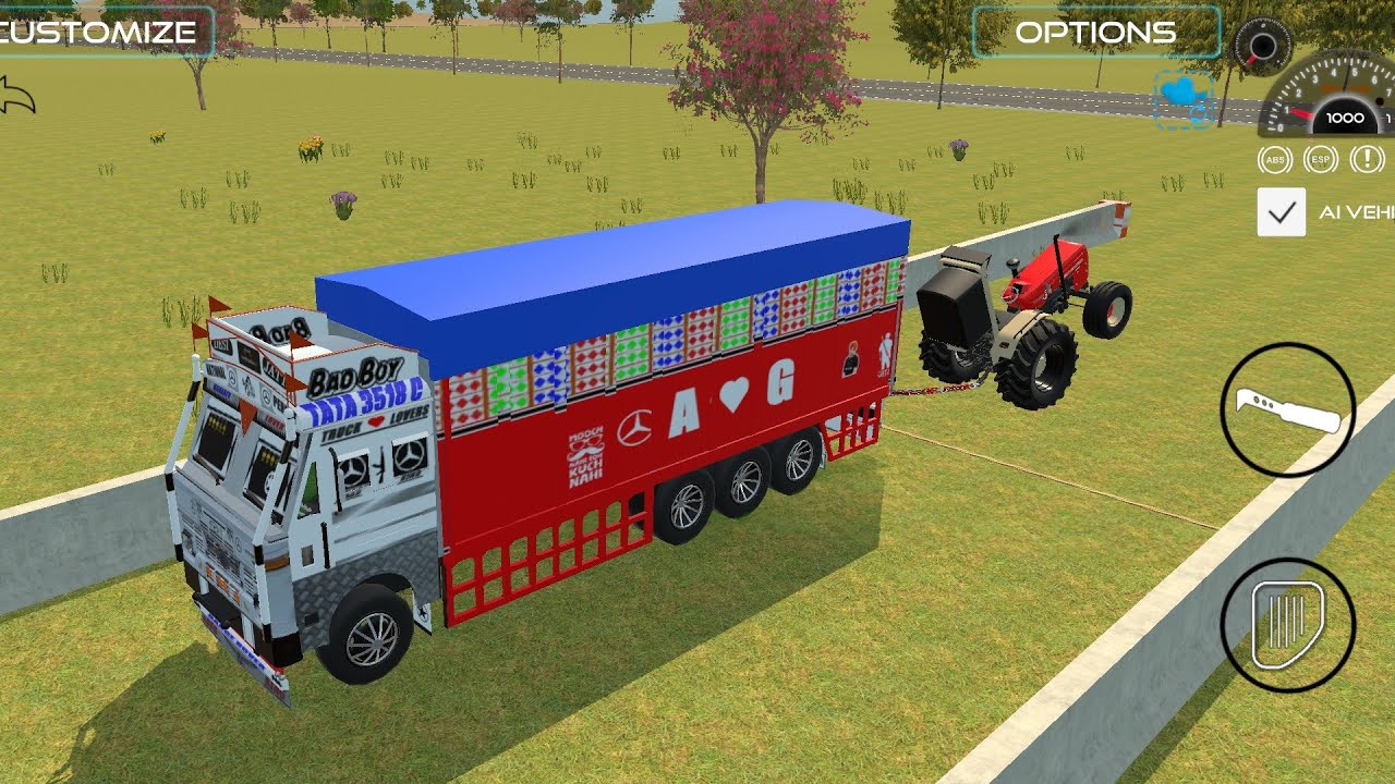 Tochan Mod Truck Vs Swaraj 855 Indian Vehicles Simulator 3D - YouTube