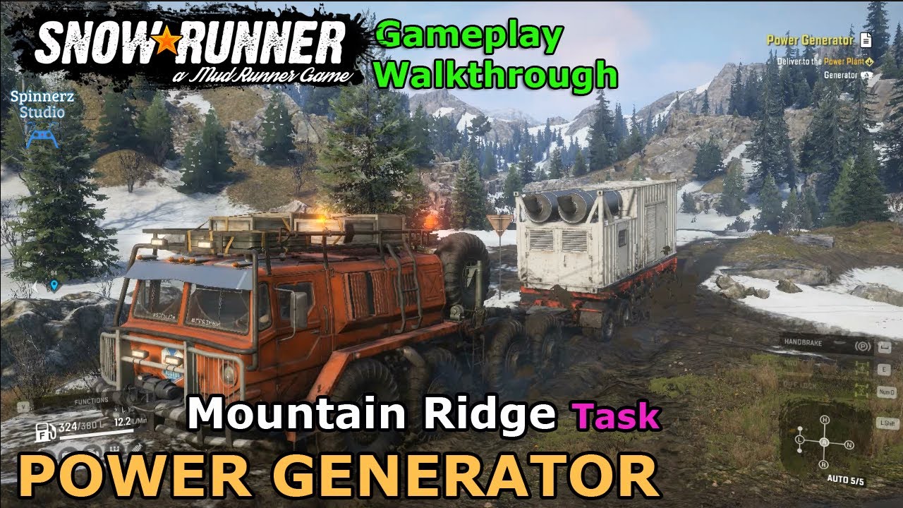 SnowRunner - Power Generator | Mountain Ridge Task, Scandinavia - Phase ...