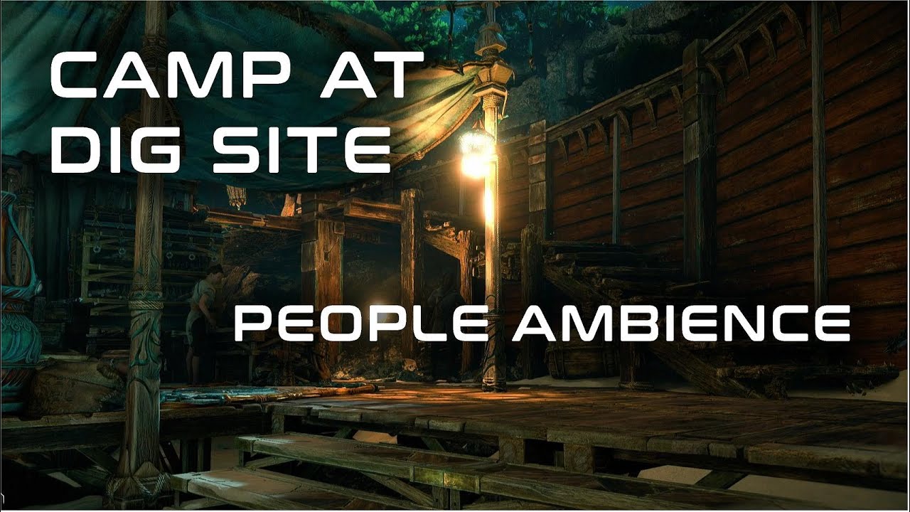 Camp at Dig Site [ People Ambience ] Forbidden West - YouTube