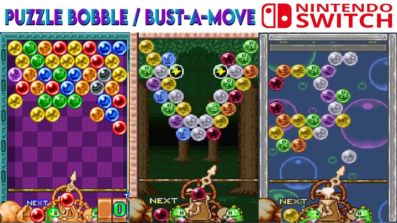 Puzzle Bobble / Bust-a-Move (16-Bit Console Version) Nintendo Switch Gameplay 4K - YouTube