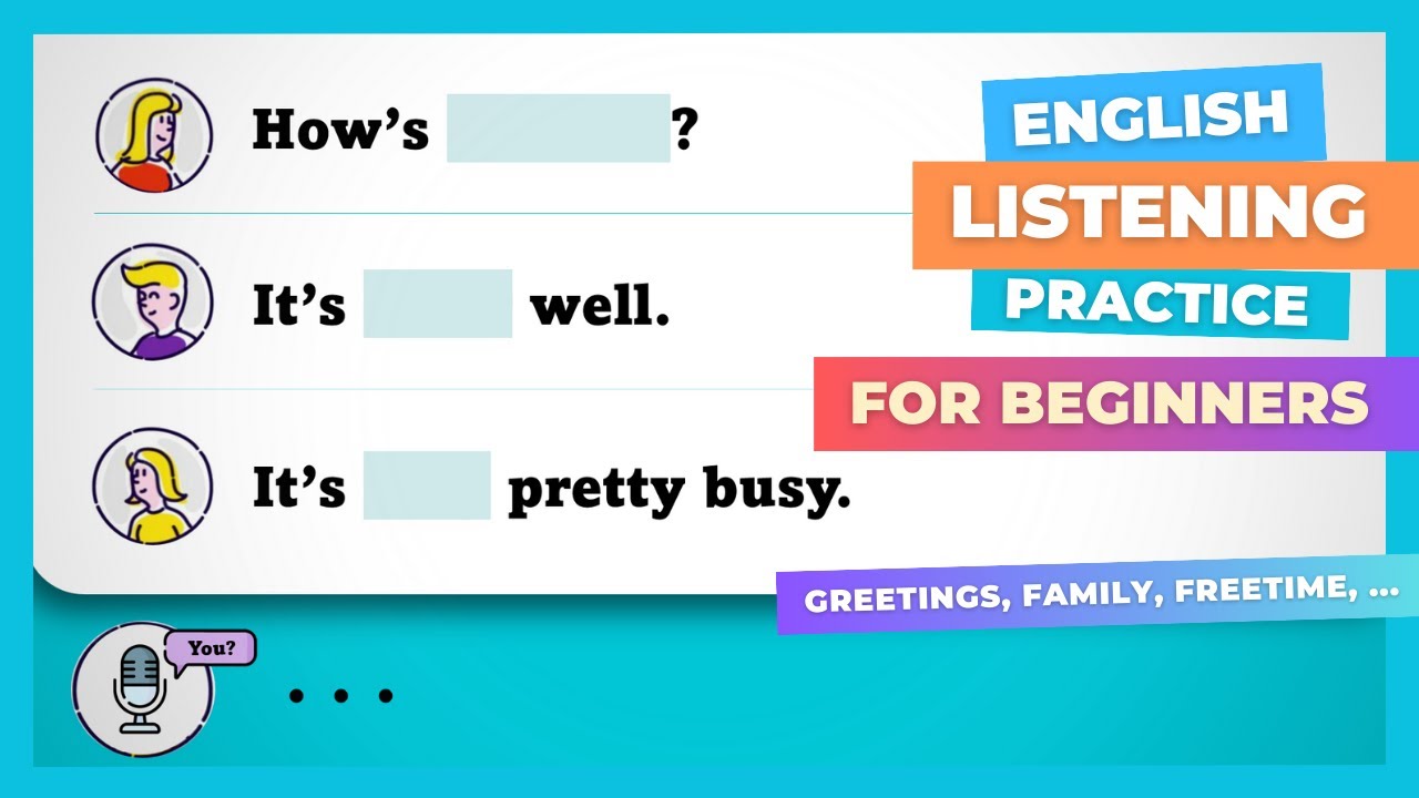 Practice English Listening & Speaking Level 1 | Basic English Questions ...