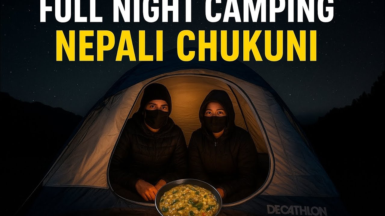 FULL NIGHT JUNGLE CAMPING 😱 Nepali Chukuni + Rice Cooking | survival ...