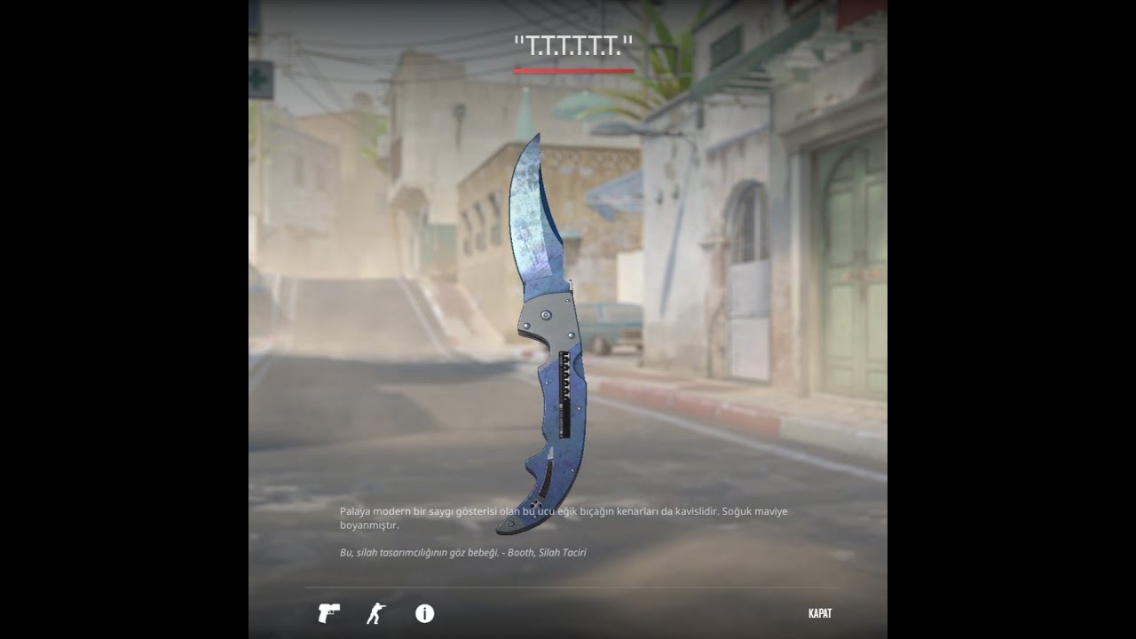 CS2 KNIFE FALCHION WELL WORN IS THE NEW BLUE GEM - YouTube