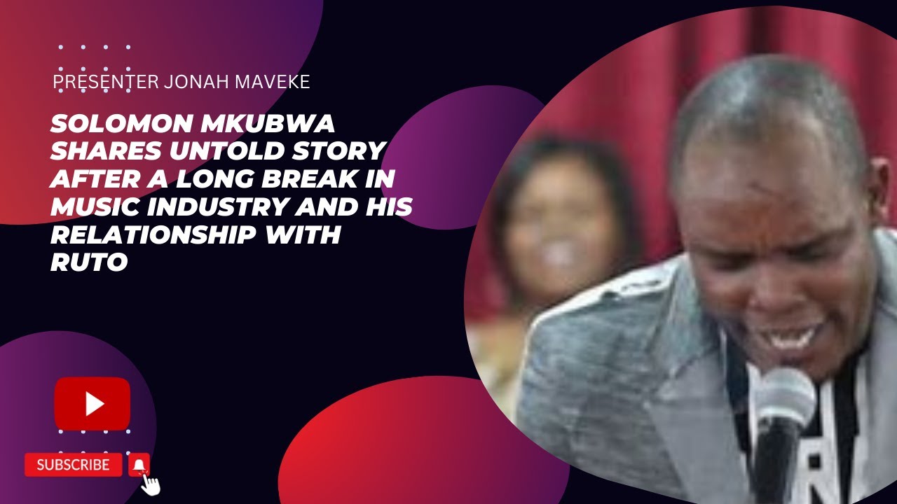 SOLOMON MKUBWA SHARES UNTOLD STORY AFTER A LONG BREAK IN MUSIC INDUSTRY ...