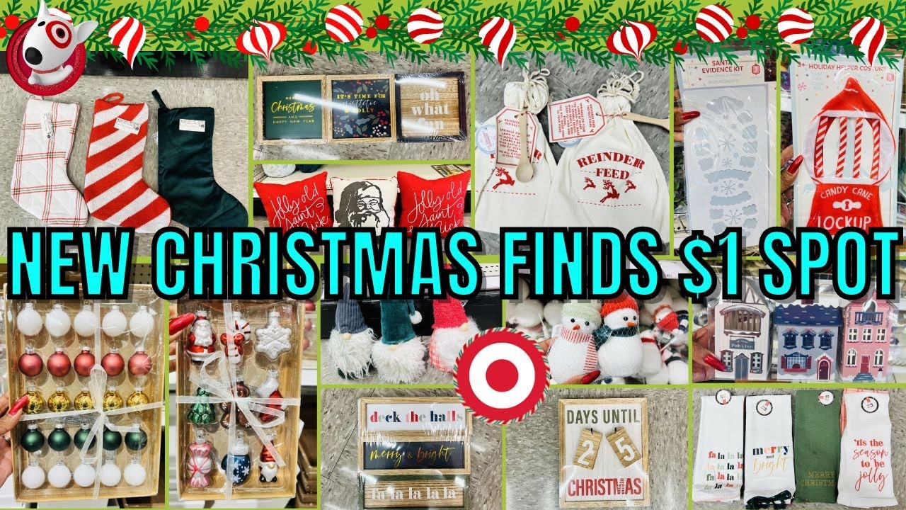 TARGET DOLLAR SPOT☃️🎄NEW CHRISTMAS FINDS TARGET $1 SPOT☃️🎄TARGET SHOP W ...