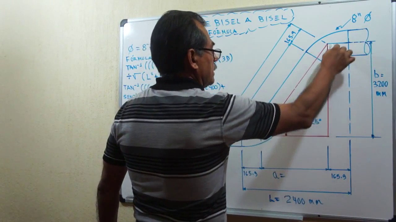 Tubería Bayoneta de Bisel a Bisel Cálculo con Fórmula - YouTube