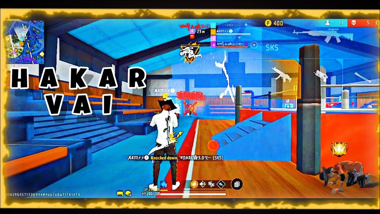 HAKAR VAI || Free fire video|| new 2024|| A4 111 || only Red number|| World FASTmobile Plyar BR ...