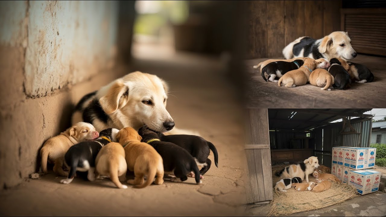 Taking Care of Over 40 Newborn Puppies from 4 Dog Moms at the Same Time ...