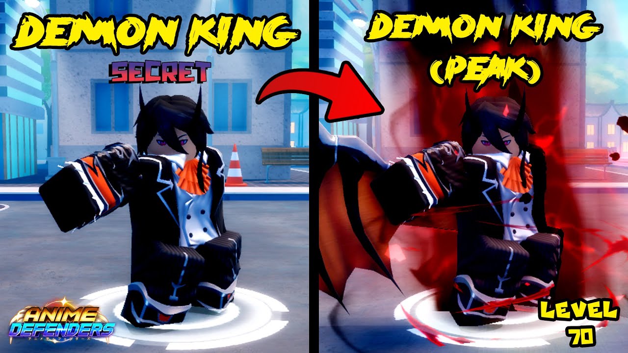 LVL 70 DEMON KING (PEAK) SECRET UNIT SHOWCASE - ANIME DEFENDERS - YouTube
