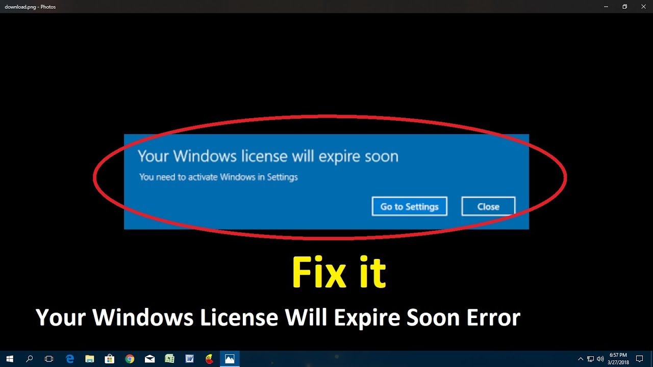 Fix Your Windows License Will Expire Soon In Windows 10 - YouTube