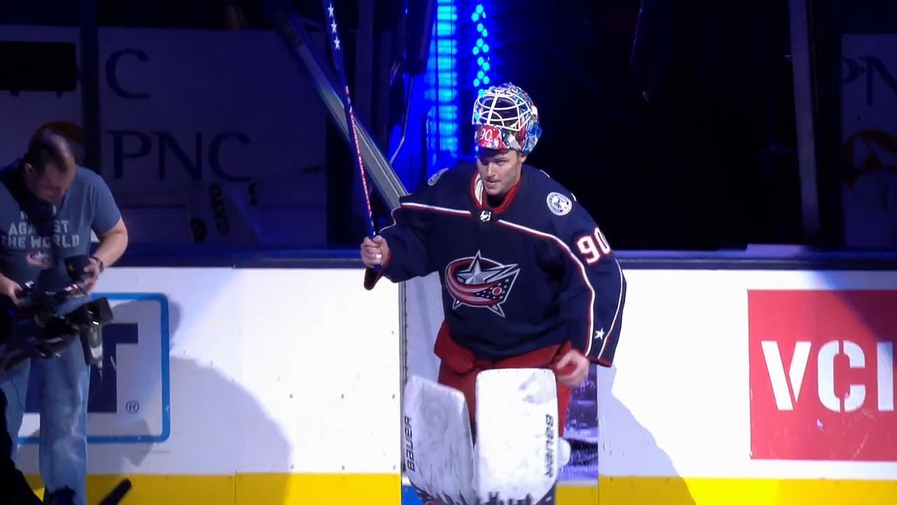 Final Seconds as Elvis Merzļikins Records His 1st Career NHL Win (Dec ...