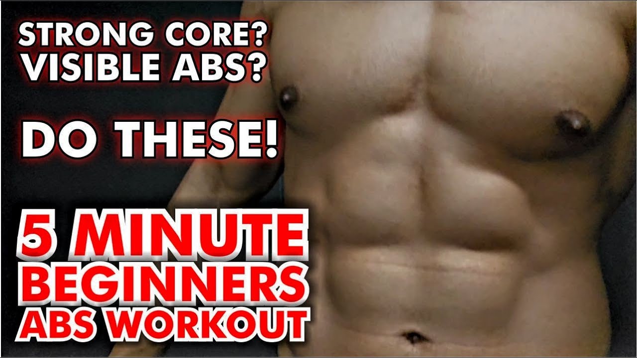 5 minute BEGINNERS ABS workout (FOLLOW ALONG) - YouTube