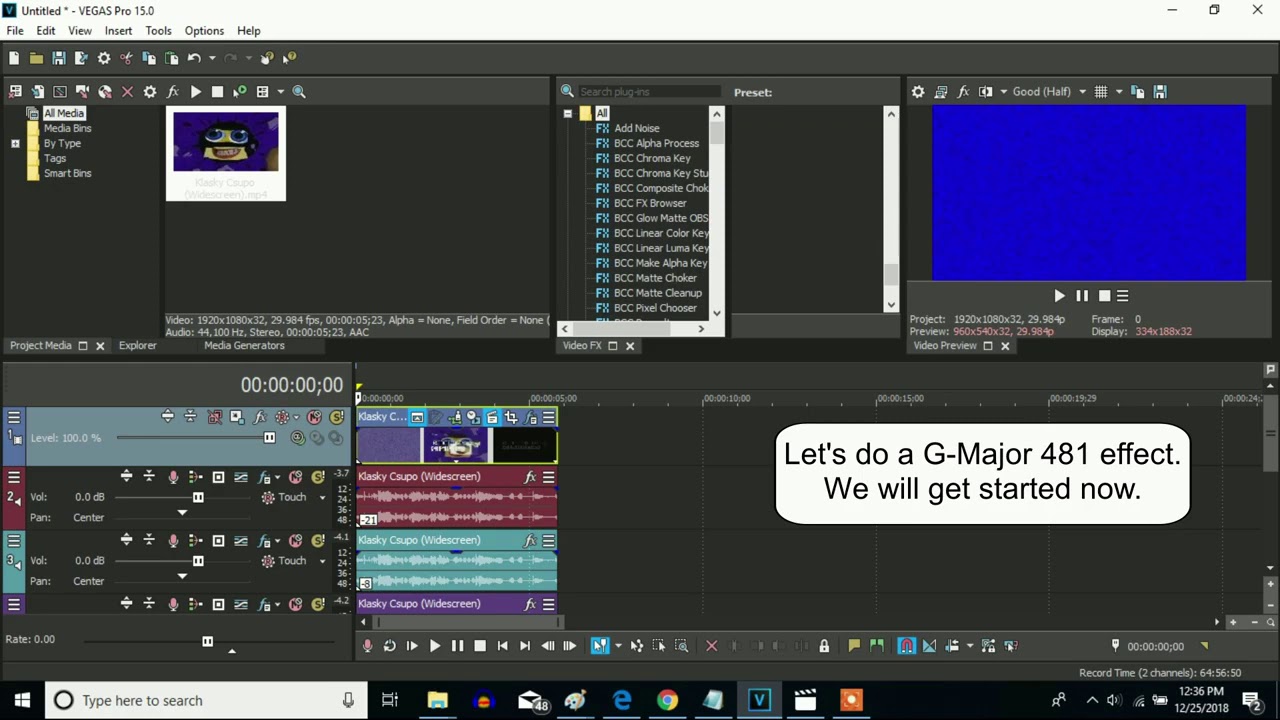 How to Make G Major 481 On Sony Vegas Pro - YouTube
