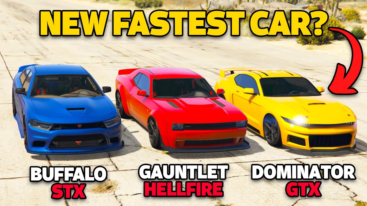 GTA 5 Online: BUFFALO STX VS HELLFIRE VS DOMINATOR GTX (NEW FASTEST ...