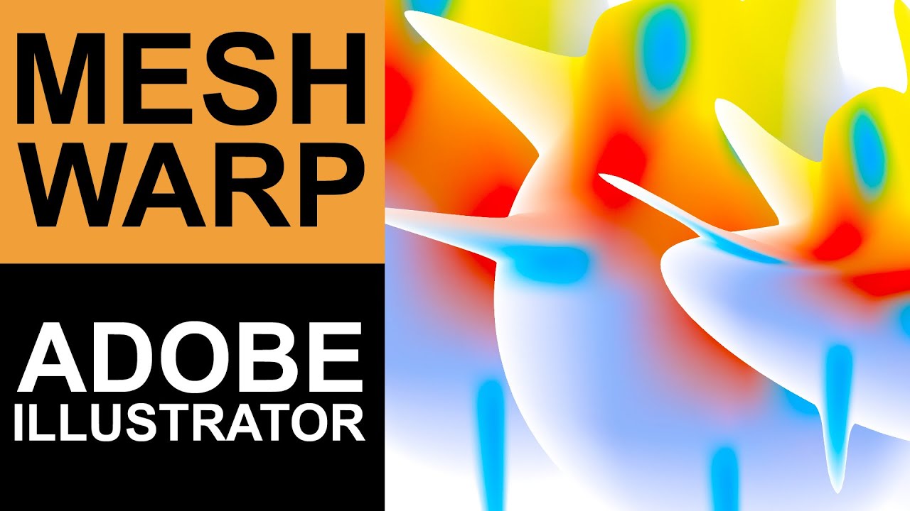 Mesh / Warp Color Envelope Paths In Illustrator | Abstract Distort | Graphicxtras - YouTube