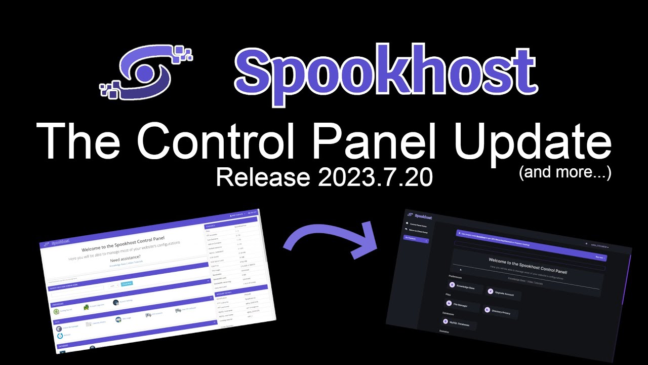 Spookhost - The Control Panel Update - Release 2023.7.20 - YouTube