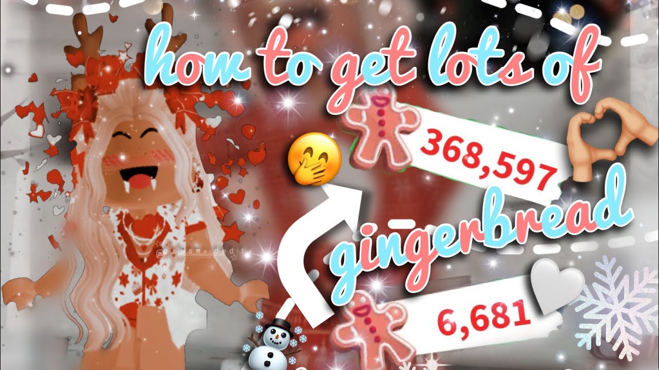 how to get LOADS OF GINGERBREAD in adopt me! - YouTube