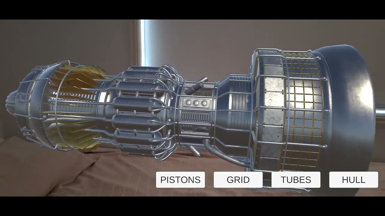 Jet Turbine Augmented Reality Simulation Demo - YouTube