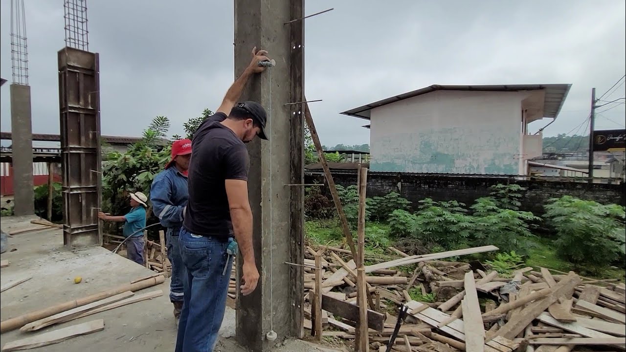 Casa 12x12 Colado de Columnas - YouTube