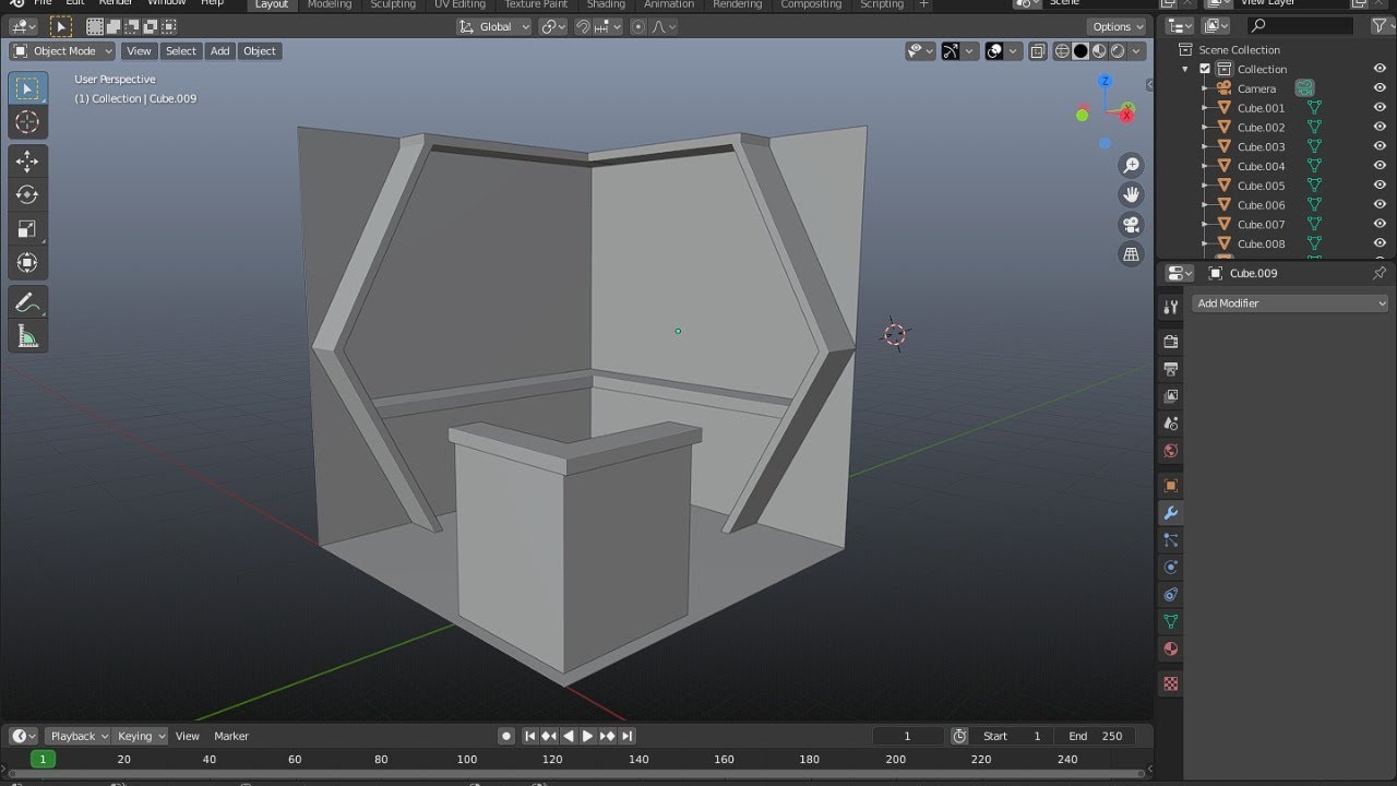 Blender 3d Exhibition Booth Modelling Rendering Live Part 2 - YouTube