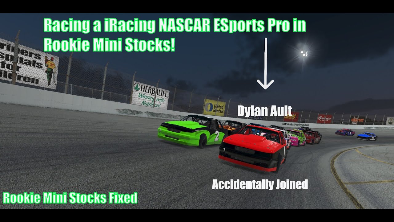 Racing Against iRacing E NASCAR Pro Dylan Ault in the Rookie Mini ...