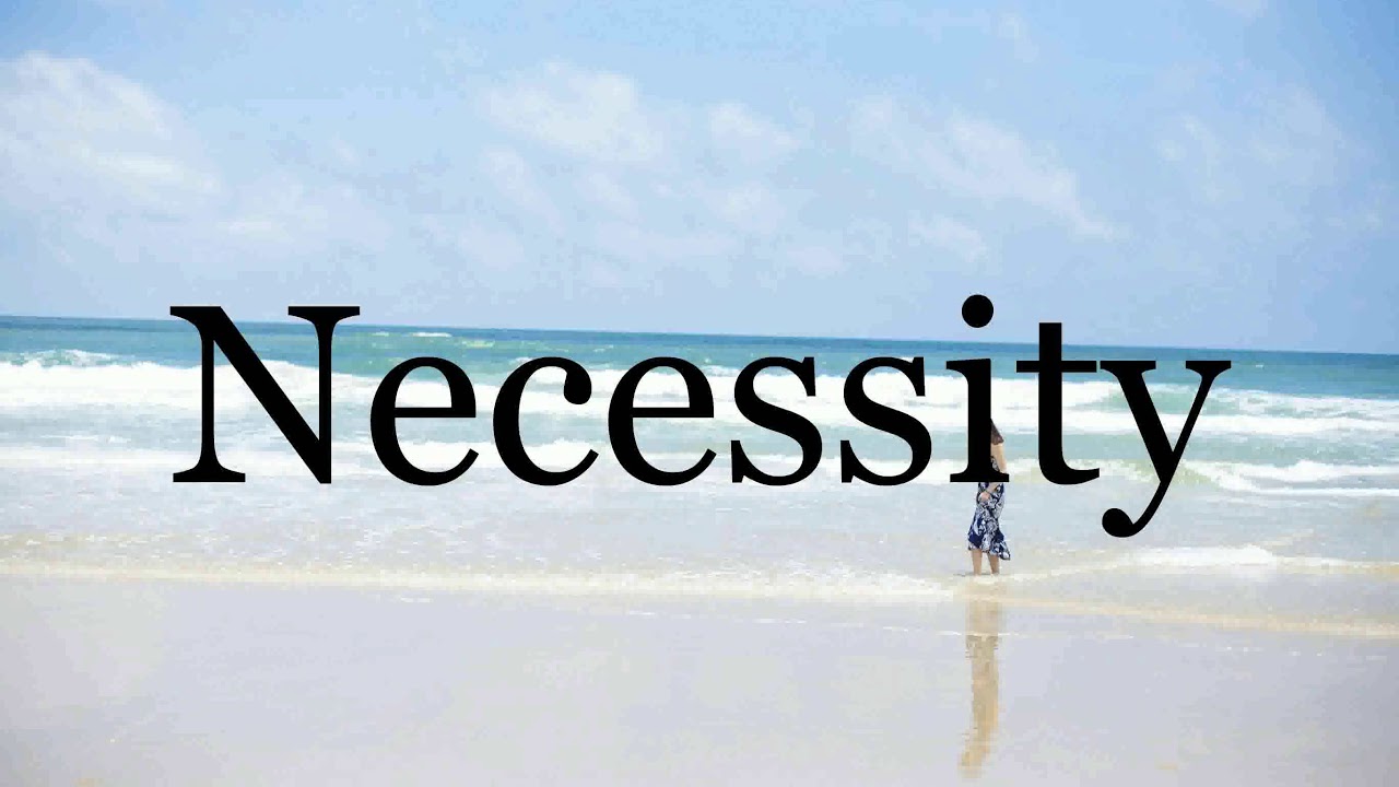 How To Pronounce Necessity🌈🌈🌈🌈🌈🌈Pronunciation Of Necessity - YouTube
