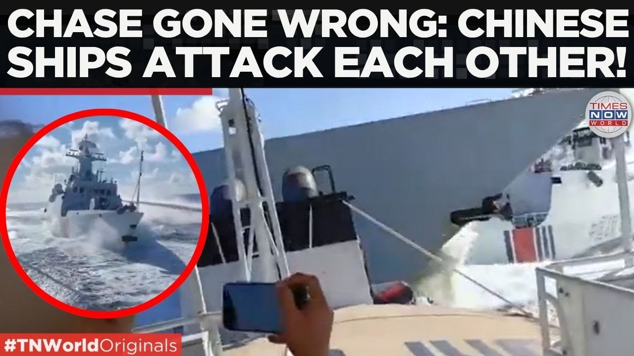 CAUGHT ON CAMERA: Chinese Military Ships Crash Into Each Other in ...