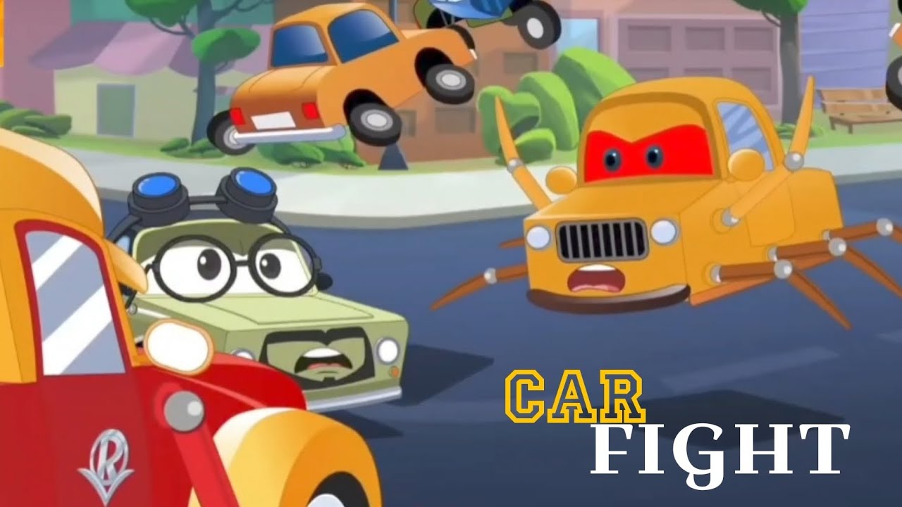 CAR FIGHT--FUNNY CAR FUN FOR CHILDREN #funny #car #cartoon #children # ...