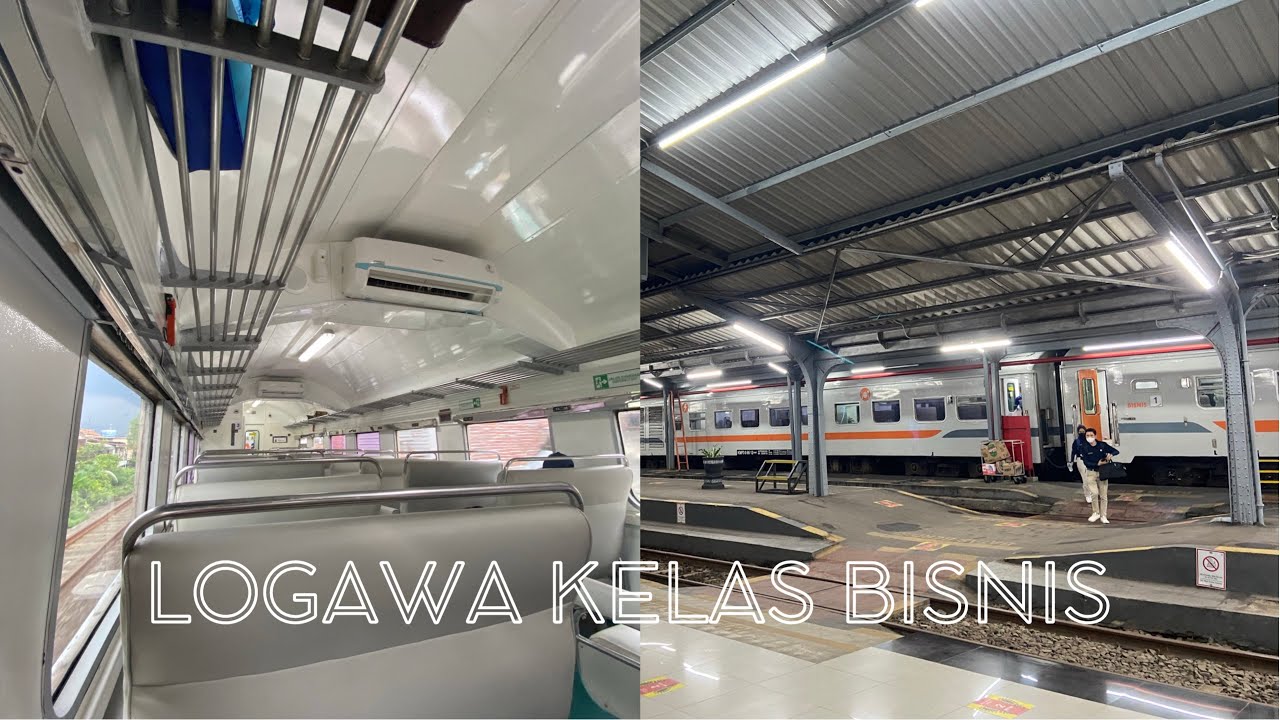 LOGAWA KELAS BISNIS - Naik Kereta Api Logawa Surabaya ke Jember - YouTube
