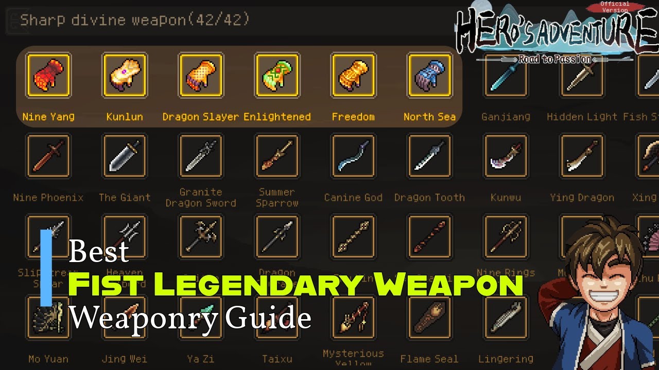 What's the BEST Legendary FIST Weapon? | Hero's Adventure - YouTube