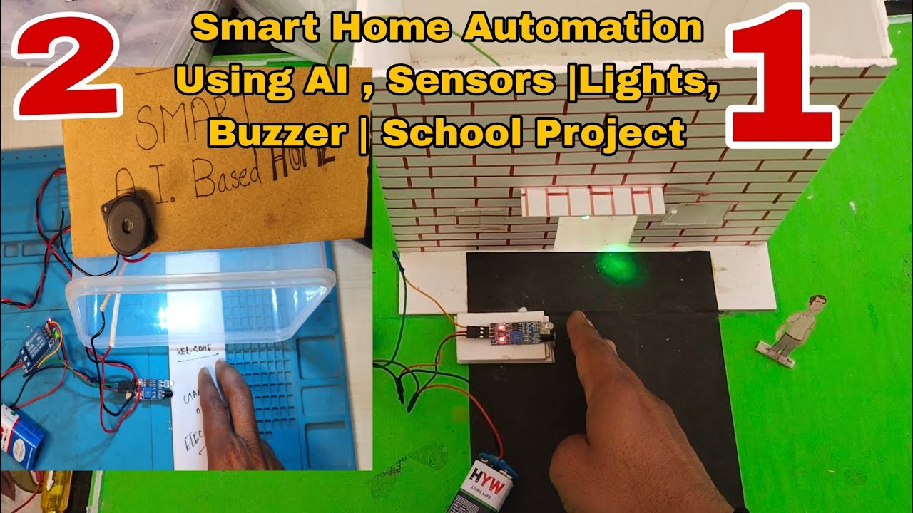 Smart Home Automation Using AI & Sensors | Automatic Lights & Buzzer ...