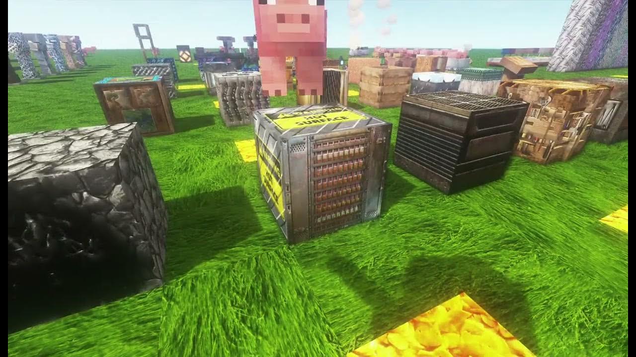 Minecraft Blocks 3D effect REAL RT 256x by Anthony v2 1 - YouTube