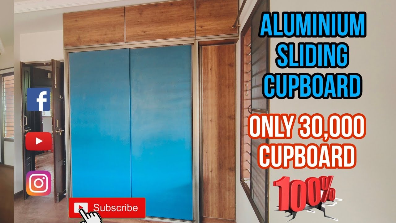 Aluminium profile sliding wardrobe doors | super sliding track using ...