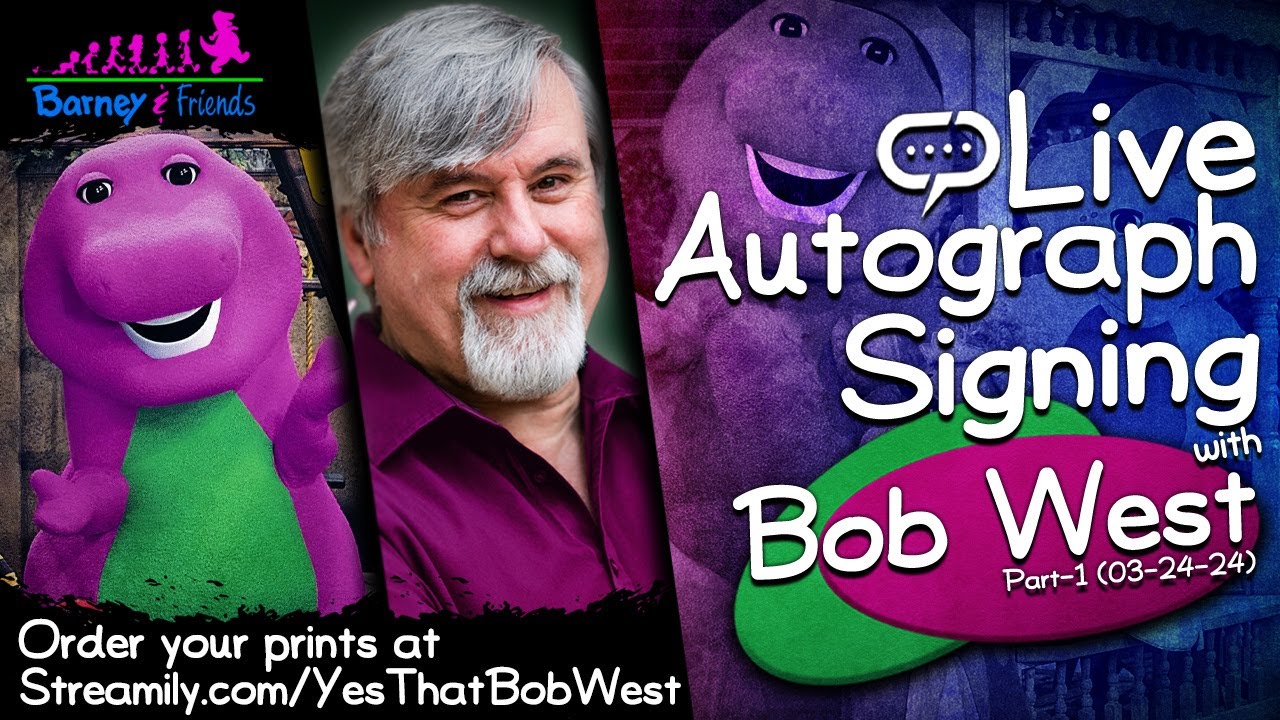 Bob West | Barney in Barney & Friends | Q&A and Autographs Part-1 (03 ...