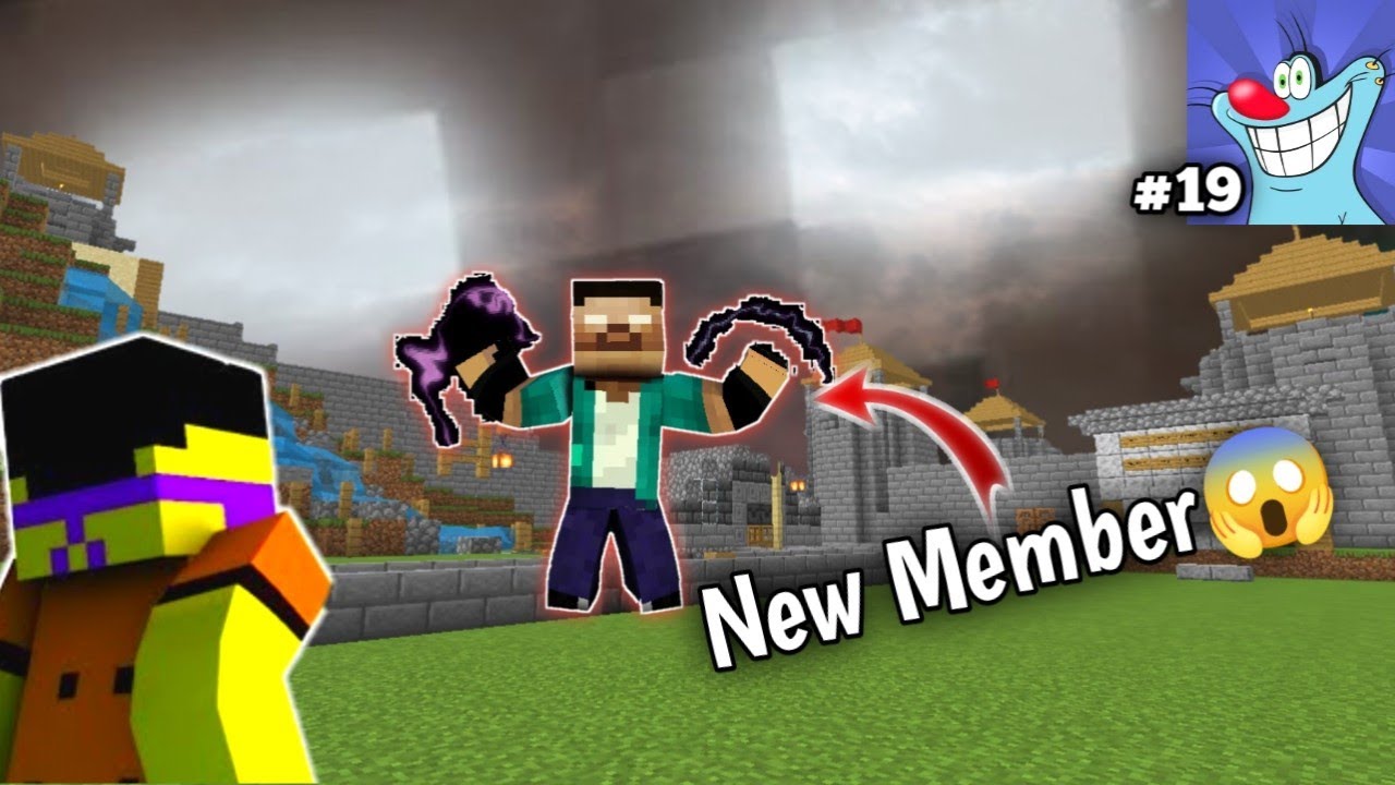 This new member is very dangerous 😱🤯 | Oggy smp -19 | Basu Plays - YouTube