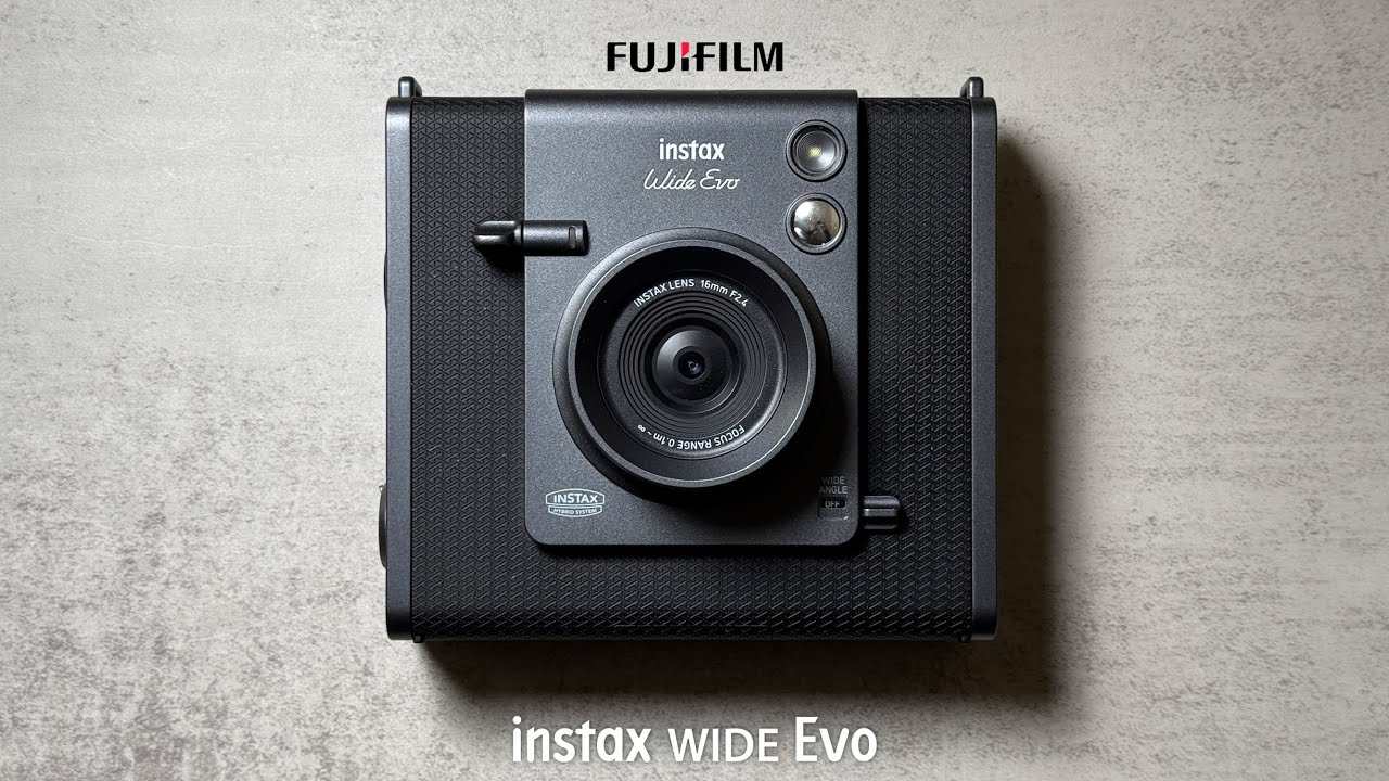 FUJIFILM Instax Wide EVO 第一部 WIDE 格式復古外型混合式即影即有相機 [中文字幕] [English ...