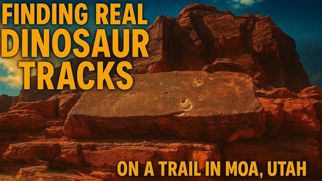 Finding REAL Dinosaur Tracks on a Trail in Moab - UTAH - YouTube