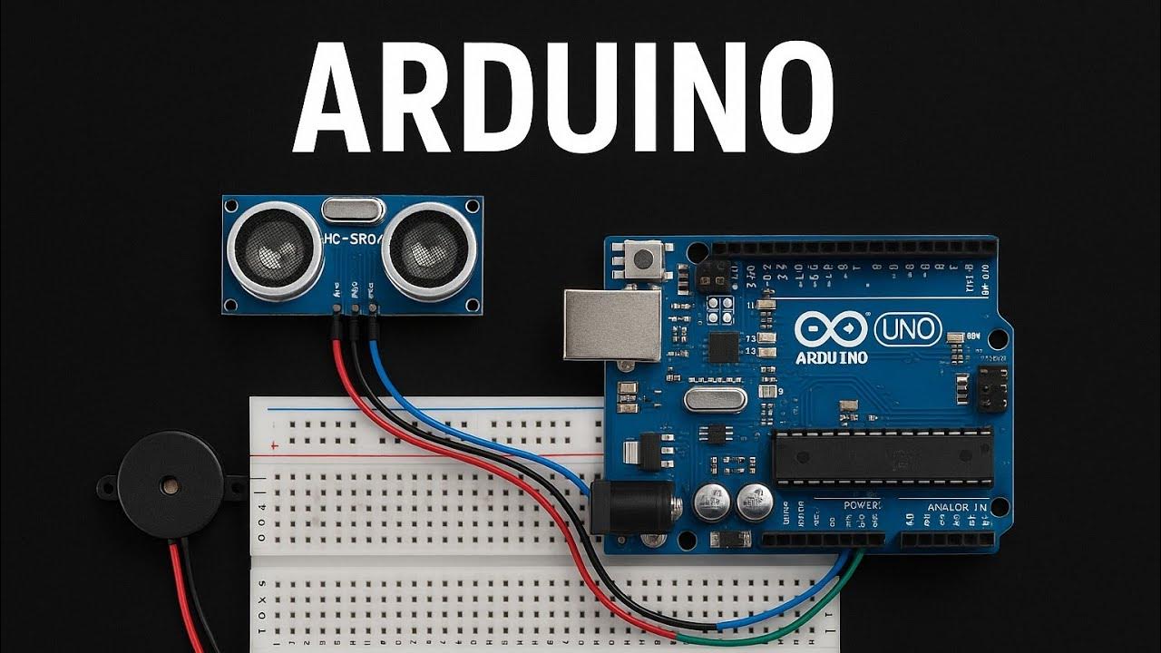An object triggers a buzzer sound when it comes close to the ultrasonic sensor. #arduino # ...