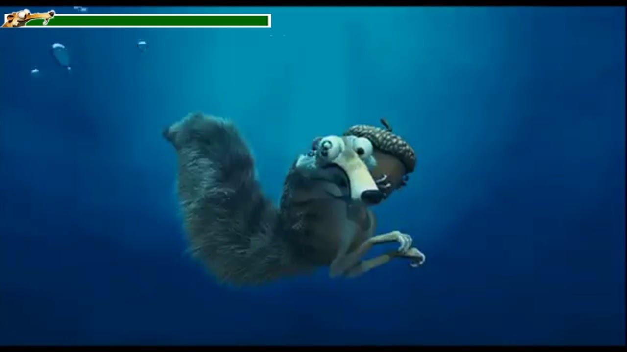 scrat vs piranhas with healthbars - YouTube