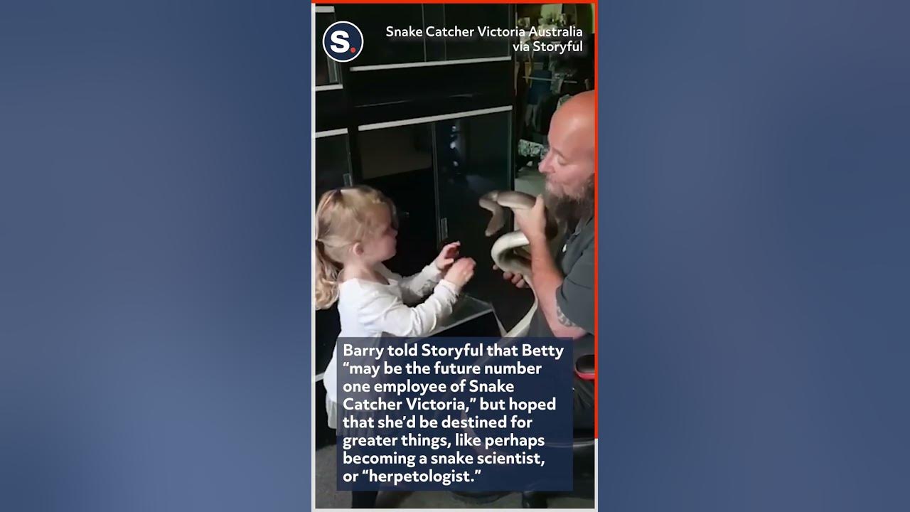 Brave Little Girl Hugs Large Python - YouTube