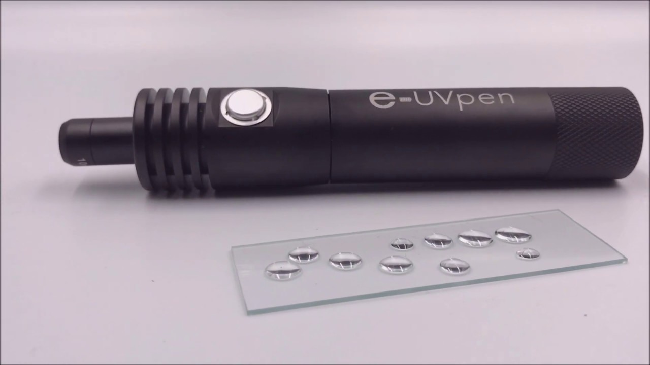 Stylo LED e-UV pen - YouTube