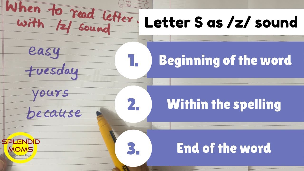 When to read letter s as /z/ Sound || Two sounds of letter S - YouTube