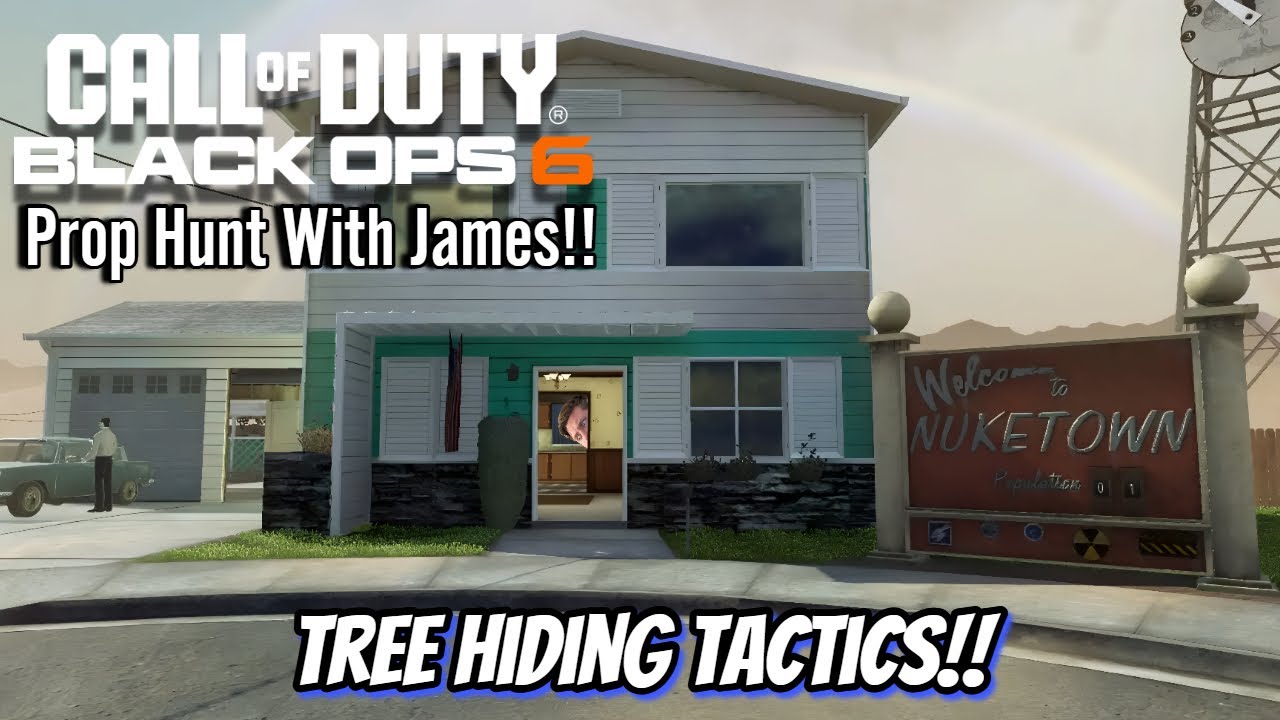 Tree Hiding Tactics!! - COD: BO6 - Prop Hunt With James!! - YouTube