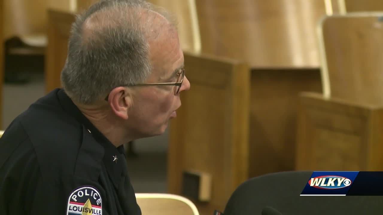 LMPD Chief Steve Conrad addresses Metro Council on possible budget cuts ...