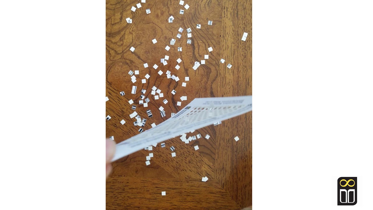 Self Shredding Label Prototype in Action - YouTube