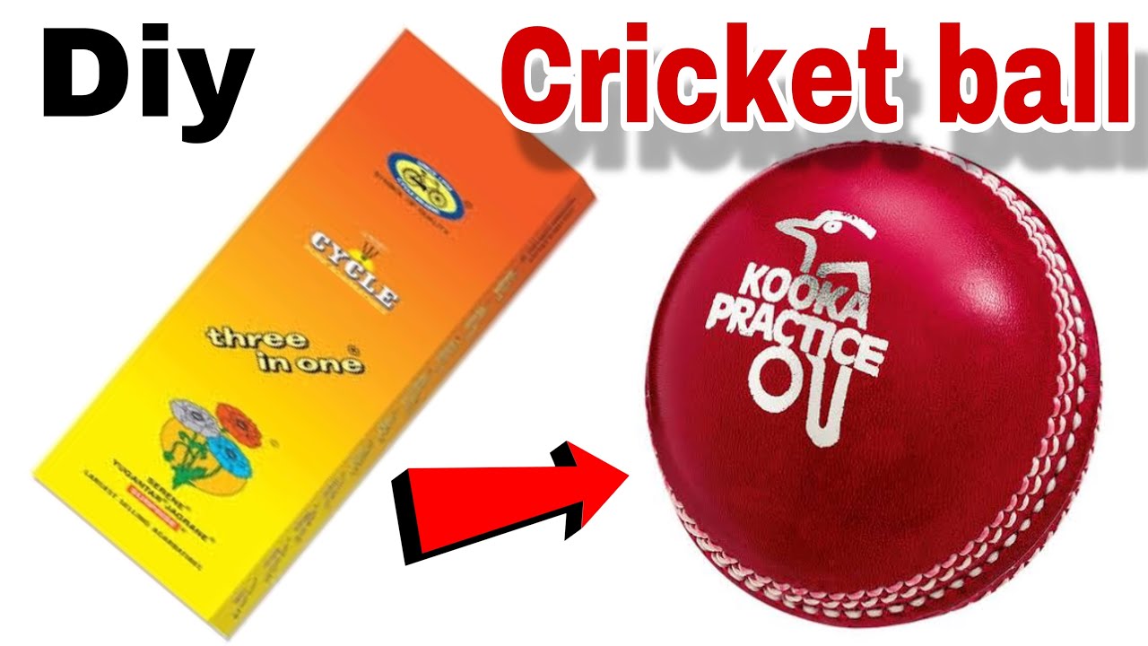 DIY cricket ball/how to make cricket ball at home/home made cricket ...